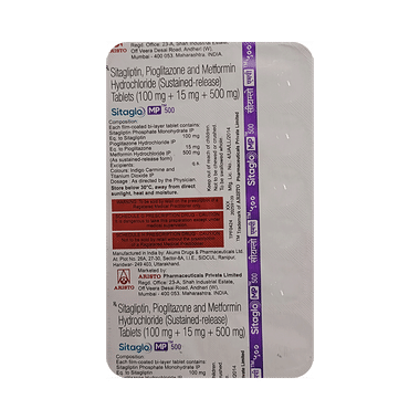 Buy Sitazit-Trio 500 Tablet SR Online: View Uses, Side Effects, Price ...