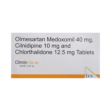 Buy OlmIN Trio 40 Tablet Online: View Uses, Side Effects, Price ...