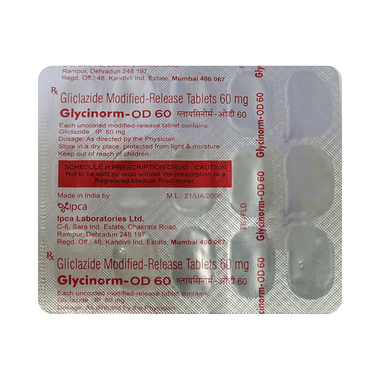 Buy GlYCInorm -OD 60 Tablet MR Online: View Uses, Side Effects, Price ...