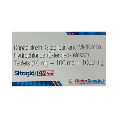 Buy Sitaglo DM Forte 10mg/1000mg/100mg Tablet Online: View Uses, Side ...