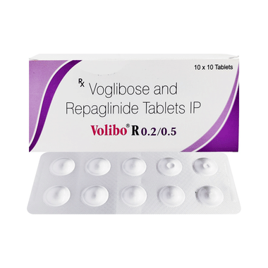 Buy Volibo R 0.5mg/0.2mg Tablet Online: View Uses, Side Effects, Price ...