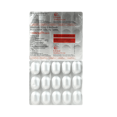 Buy Vildanex M Forte 1000mg/50mg Tablet Online: View Uses, Side Effects ...
