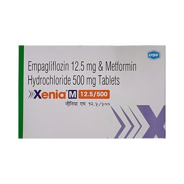 Buy Xenia M 12.5/500 Tablet Online: View Uses, Side Effects, Price ...