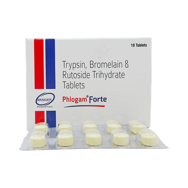 Phlogam Forte 180mg/96mg/200mg Tablet: View Uses, Side Effects, Price ...