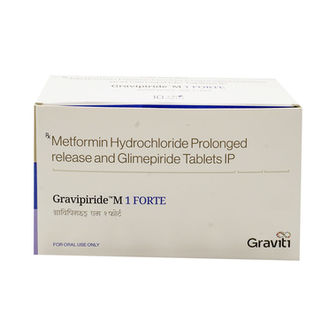 Buy Gravipiride M 1 Forte Tablet PR Online: View Uses, Side Effects ...