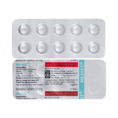 Buy Nilhist 20mg Tablet Online: View Uses, Side Effects, Price ...