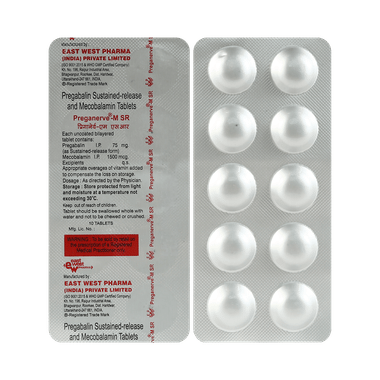 Buy Preganerve M 1500mcg/75mg Tablet SR Online: View Uses, Side Effects ...