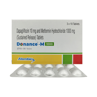 Buy Donance M 10mg/1000mg Tablet SR Online: View Uses, Side Effects ...
