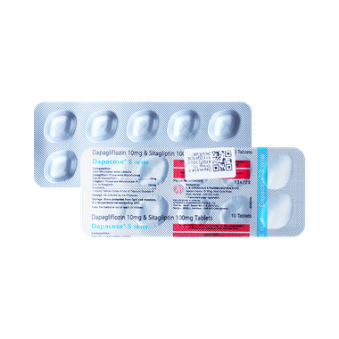 Buy dapaCOSE S 10mg/100mg Tablet Online: View Uses, Side Effects, Price ...
