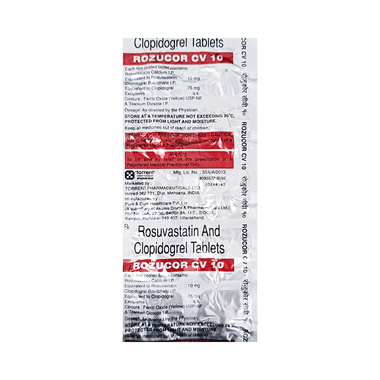 Buy Rozucor CV 10 Tablet Online: View Uses, Side Effects, Price ...