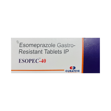 Esopec 40 Tablet: View Uses, Side Effects, Price and Substitutes | 1mg