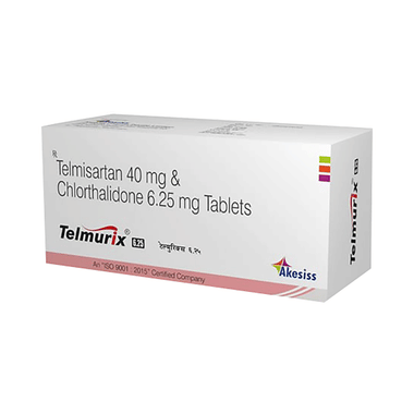Buy Telmurix 40mg/6.25mg Tablet Online: View Uses, Side Effects, Price ...