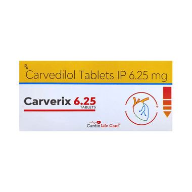 Buy Carverix 6.25mg Tablet Online: View Uses, Side Effects, Price ...