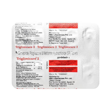 Buy Triglimpure 2 Tablet SR Online: View Uses, Side Effects, Price ...