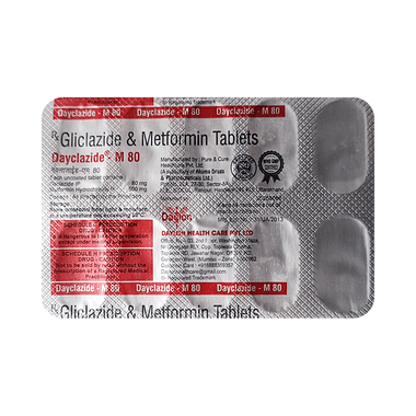 Buy Dayclazide-M 80 Tablet Online: View Uses, Side Effects, Price ...