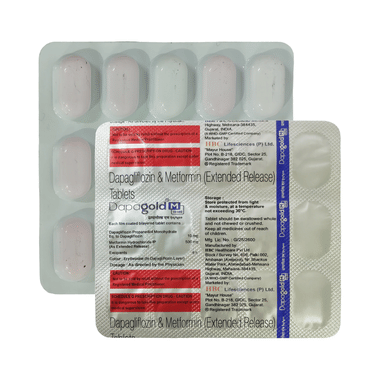 Buy Dapa Gold M 10mg/500mg Tablet Online: View Uses, Side Effects ...