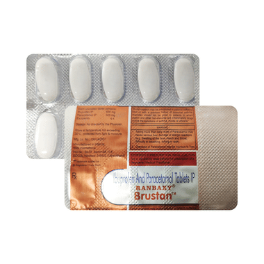 Buy Brustan 400mg/325mg Tablet Online: View Uses, Side Effects, Price ...