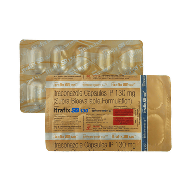 Buy Itrafix SB 130mg Capsule Online: View Uses, Side Effects, Price ...