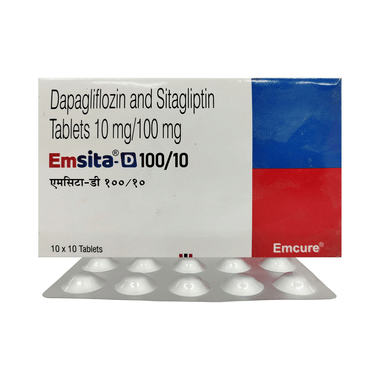 Buy Emsita D 10mg/100mg Tablet Online: View Uses, Side Effects, Price ...