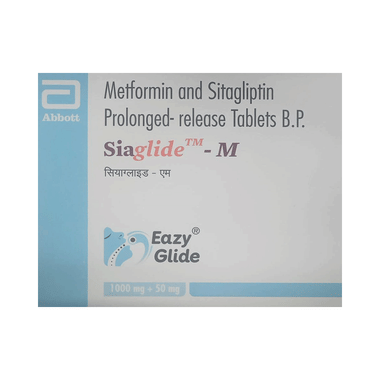 Buy Siaglide-M 1000mg+50mg Tablet PR Online: View Uses, Side Effects ...