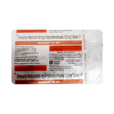 OLsar-H 40 Tablet: View Uses, Side Effects, Price and Substitutes | 1mg