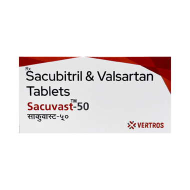Buy Sacuvast 50 Tablet Online: View Uses, Side Effects, Price ...