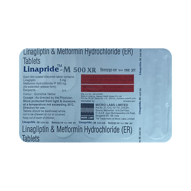 Buy Linapride-M 500 XR Tablet Online: View Uses, Side Effects, Price ...