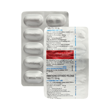 Buy Amantex 129mg Tablet ER Online: View Uses, Side Effects, Price ...