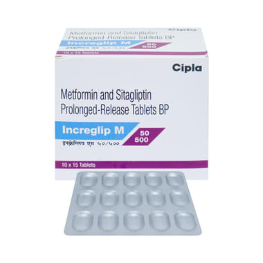 Buy Increglip M 50mg/500mg Tablet PR Online: View Uses, Side Effects ...