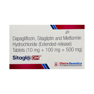 Buy Sitaglo DM 10mg/500mg/100mg Tablet Online: View Uses, Side Effects ...