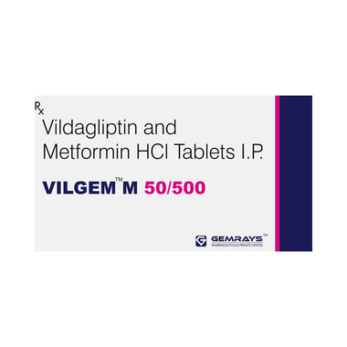 Buy Vilgem M 50/500 Tablet Online: View Uses, Side Effects, Price ...