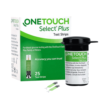 OneTouch Combo Pack of Select Plus Simple Glucometer with 10 Free ...