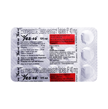 Buy Yes 40 Tablet Online: View Uses, Side Effects, Price, Substitutes | 1mg