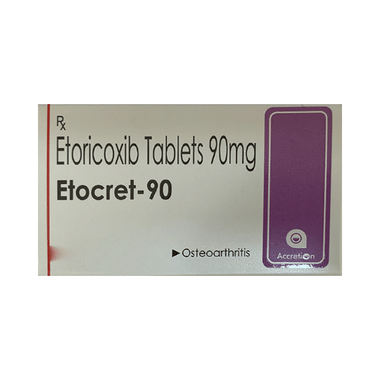 Buy Etocret 90mg Tablet Online: View Uses, Side Effects, Price ...