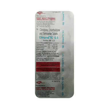 Buy Cilnipres TC 40mg/10mg/12.5mg Tablet Online: View Uses, Side ...