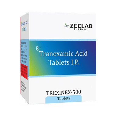 Trexinex 500 Tablet: View Uses, Side Effects, Price and Substitutes | 1mg