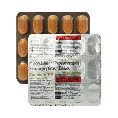 Dolowin SP 100mg/325mg/15mg Tablet: View Uses, Side Effects, Price and ...