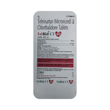 Buy Telbid CT 40 Tablet Online: View Uses, Side Effects, Price ...