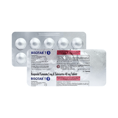 Buy Bisotab T 5mg/40mg Tablet Online: View Uses, Side Effects, Price ...