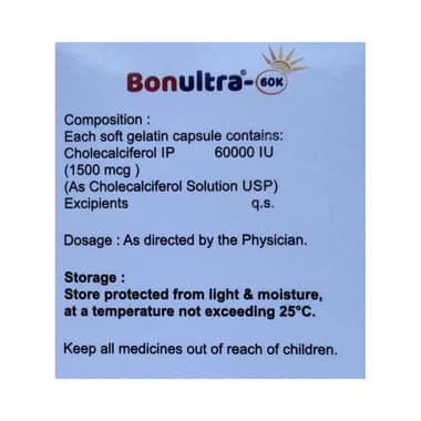Buy Bonultra 60K Soft Gelatin Capsule Online: View Uses, Side Effects ...