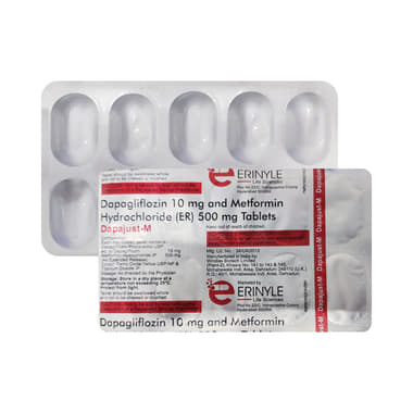 Buy Dapajust M 10mg/500mg Tablet Online: View Uses, Side Effects, Price ...