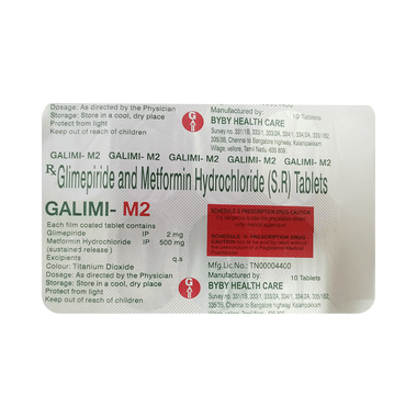 Buy Galimi M 2mg/500mg Tablet Online: View Uses, Side Effects, Price ...