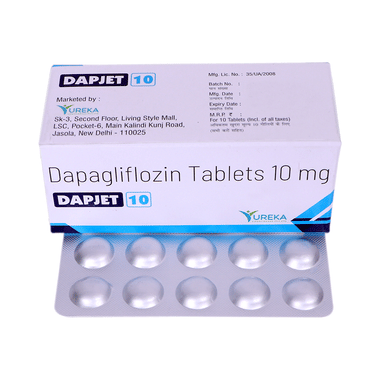 Buy Dapjet 10 Tablet Online: View Uses, Side Effects, Price ...