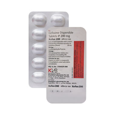Xofex 200mg Tablet: View Uses, Side Effects, Price and Substitutes | 1mg