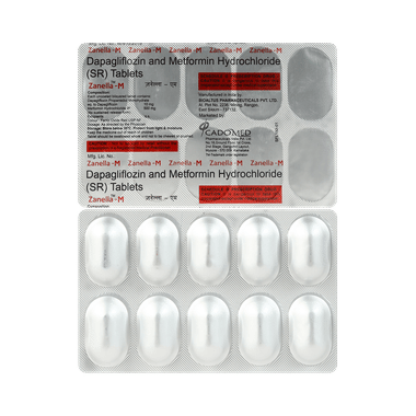 Buy Zanella M 10mg/500mg Tablet Online: View Uses, Side Effects, Price ...