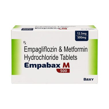 Buy Empabax M 500 Tablet Online: View Uses, Side Effects, Price ...