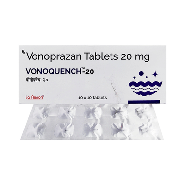 Buy Vonoquench 20mg Tablet Online: View Uses, Side Effects, Price ...