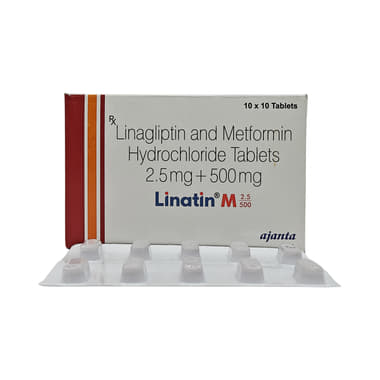 Buy Linatin M 500mg/2.5mg Tablet Online: View Uses, Side Effects, Price ...