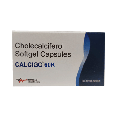 Buy Calcigo 60K Softgel Capsule Online: View Uses, Side Effects, Price ...