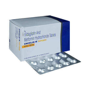 Buy Encelin M 50/1000 Tablet Online: View Uses, Side Effects, Price ...